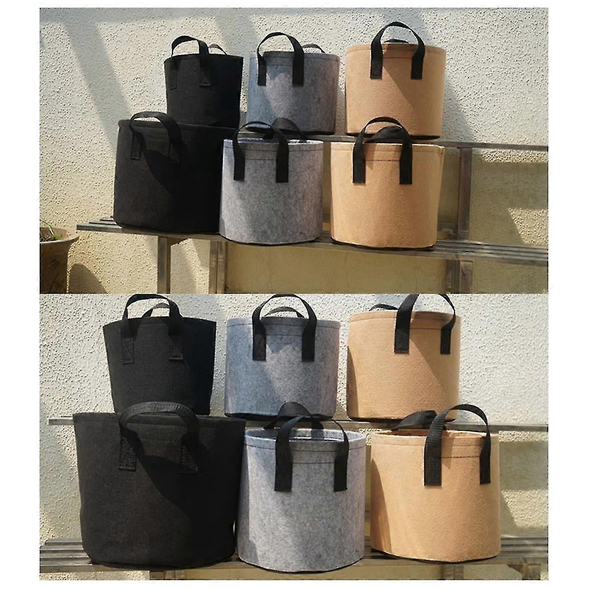 Macetas de tela resistentes, bolsas para cultivar vegetales, flores y ...