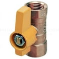 Midline Valve YFIP34 Premium Brass Gas Ball Valve, with Yellow Aluminum ...