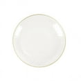 Balsa Circle 10 Clear 9" Round Hammered Plastic Plates, Gold Trim ...