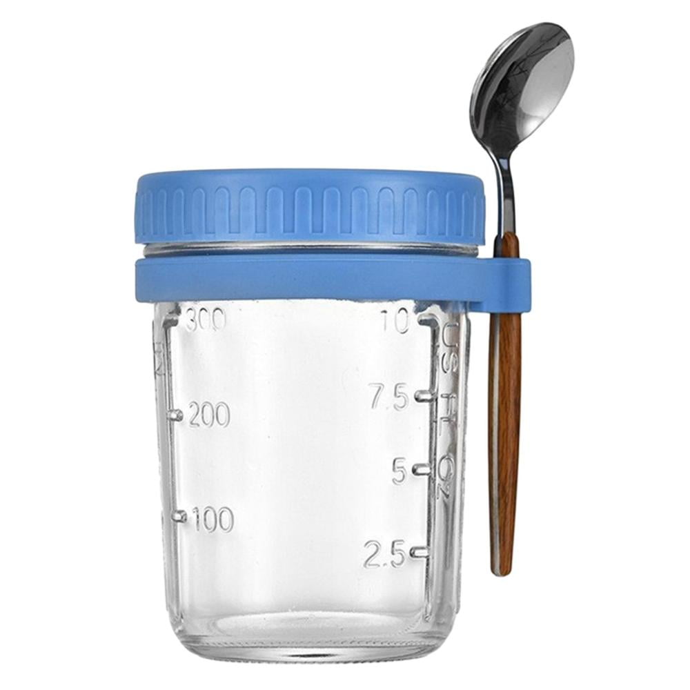 Overnight Oats Jars|Overnight Oats Container with Lid and Spoon 14 oz ...
