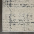 Nourison Rustic Textures Abstract Ivory/Blue 7'10" x 10'6" Area Rug ...