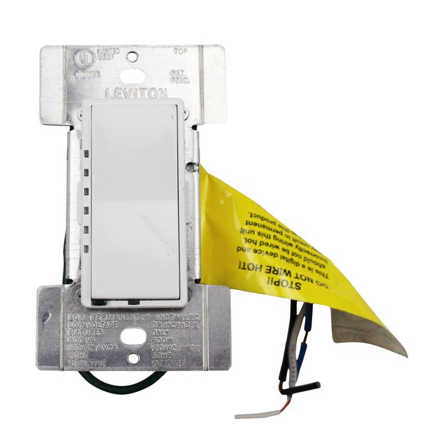 Leviton Decora Home Controls HXM06-1TW 1 Pole Dimmer Switch, White ...