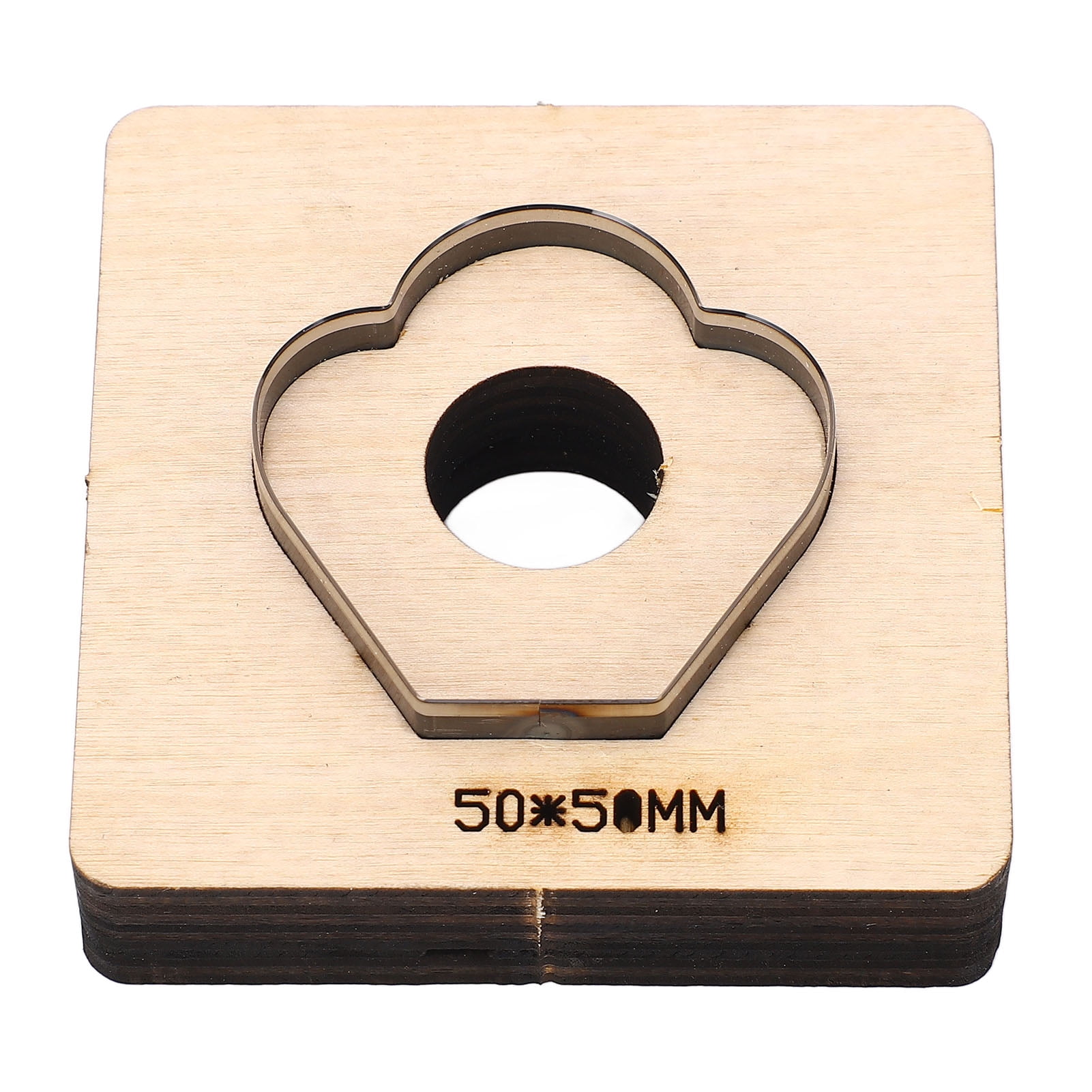 Troquel de corte de cuero con forma de pétalo, 50x50mm, acero de ...