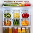 9 Pcs Airtight Glass Jars Set Includes 3 Accessories, TAIMASI 17oz Food ...