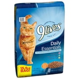9Lives Daily Essentials Healthy Nourishment Dry Cat Food, Chicken, Beef ...