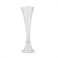 Efavormart Set of 2 | 32" Clear Reversible Clarinet Glass Trumpet Vase ...