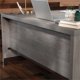 Sauder Manhattan Gate Engineered Wood L-Shaped Desk in Mystic Oak ...