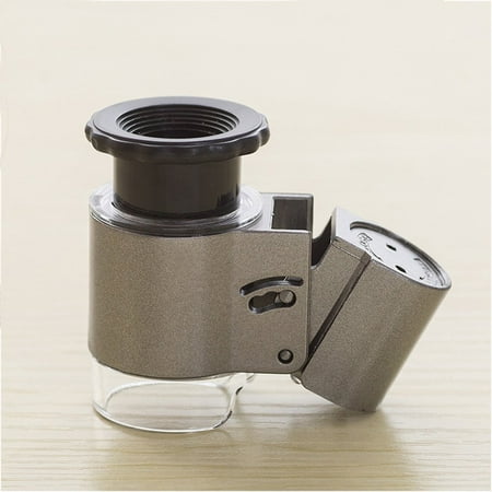 50x Portable Lighted Counterfeit Microscope Magnifier Magnifying Glass ...
