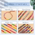 100/300 Pcs Friendship Bracelets Bulk - Braided String Bracelets In ...