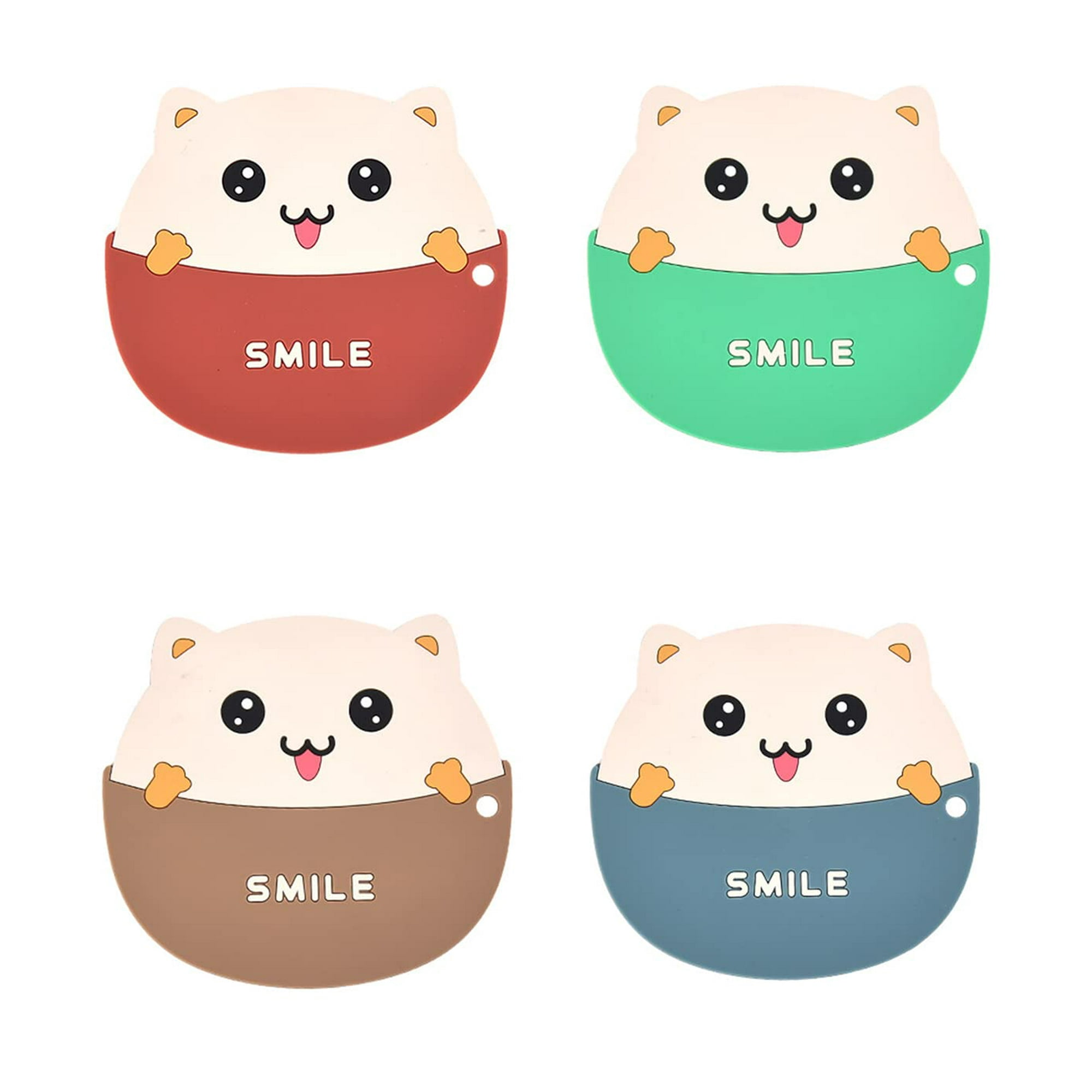 Click here for Neunwolken 4 Pack Cute Non-Slip Silicone Coasters... prices