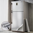 40cm PVC Waterproof Vinyl Wallpaper Stainless Brushed Silver Removable ...