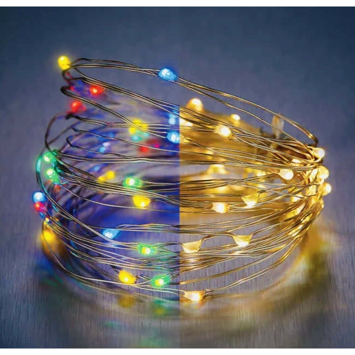 Philips LED Micro Lights Color Changing White or Multi, 50 Lights/Set ...