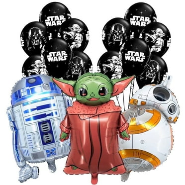 Star Wars BB8 and R2-D2 Foil Birthday Balloon, The Force Awakens Party ...