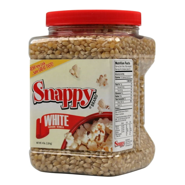 Snappy White Popcorn Kernels (4 Lb. Jar) - Walmart.com