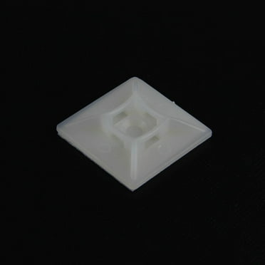 1.5" White Super-Stick Cable Tie Mounts - (pack of 10) - Walmart.com