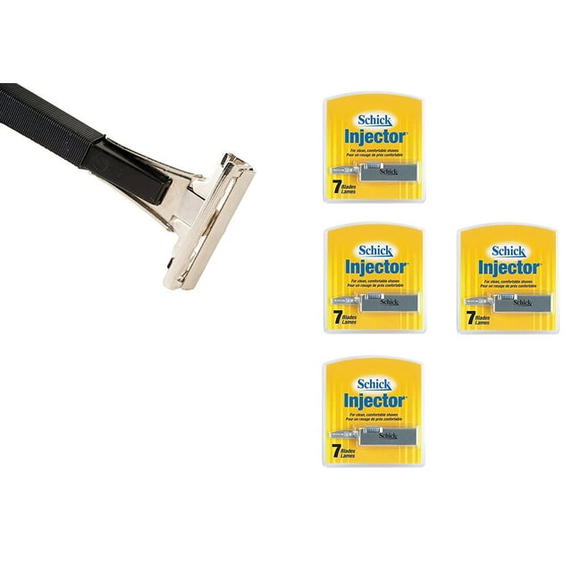 Shave Classic Single Edge Razor Handle with Schick Injector Refill ...