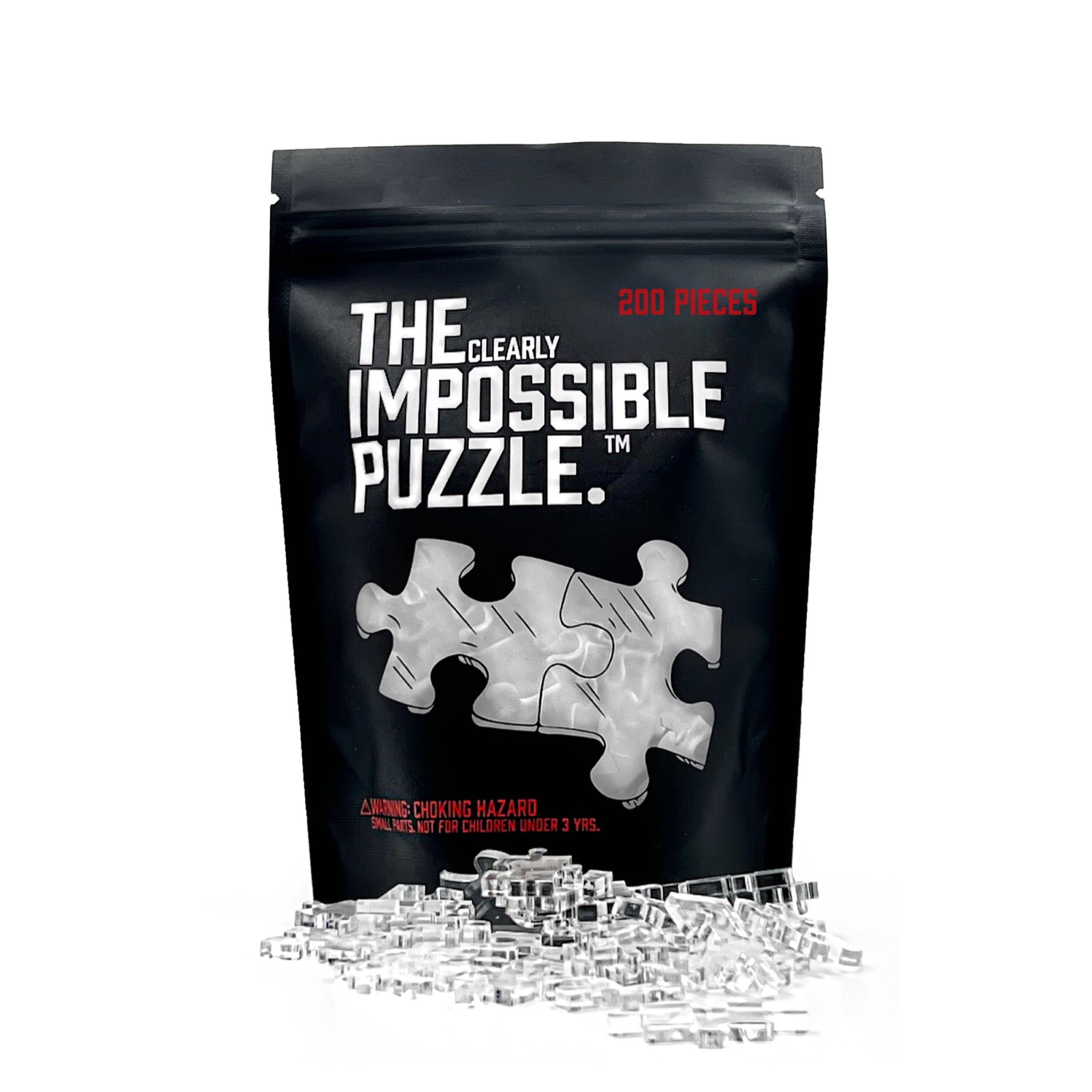 The Clearly Impossible Puzzle - 200 Piece Clear Puzzle Difficult Jigsaw ...