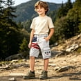 CAIVO Boys Casual Cargo Shorts Independence Day Versatile Straight Leg ...