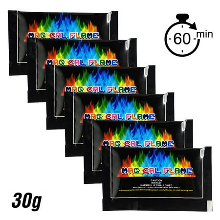 EDTara 6pcs Flame Powder Magical Flames Fire Color Changing Packets ...