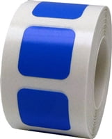 Blue Square Stickers | 0.75" Inch Square | 500 Pack - Walmart.com