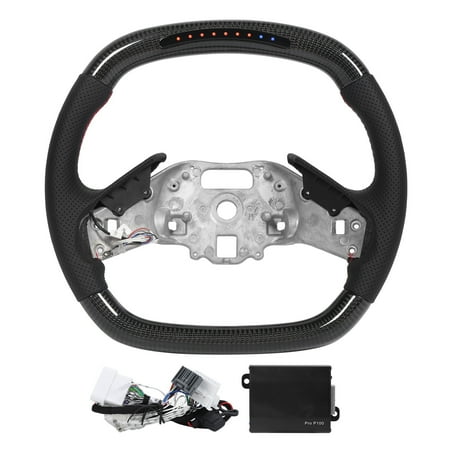 Led Steering Wheel Steering Wheel For Carbon Fiber LED Lights Display ...