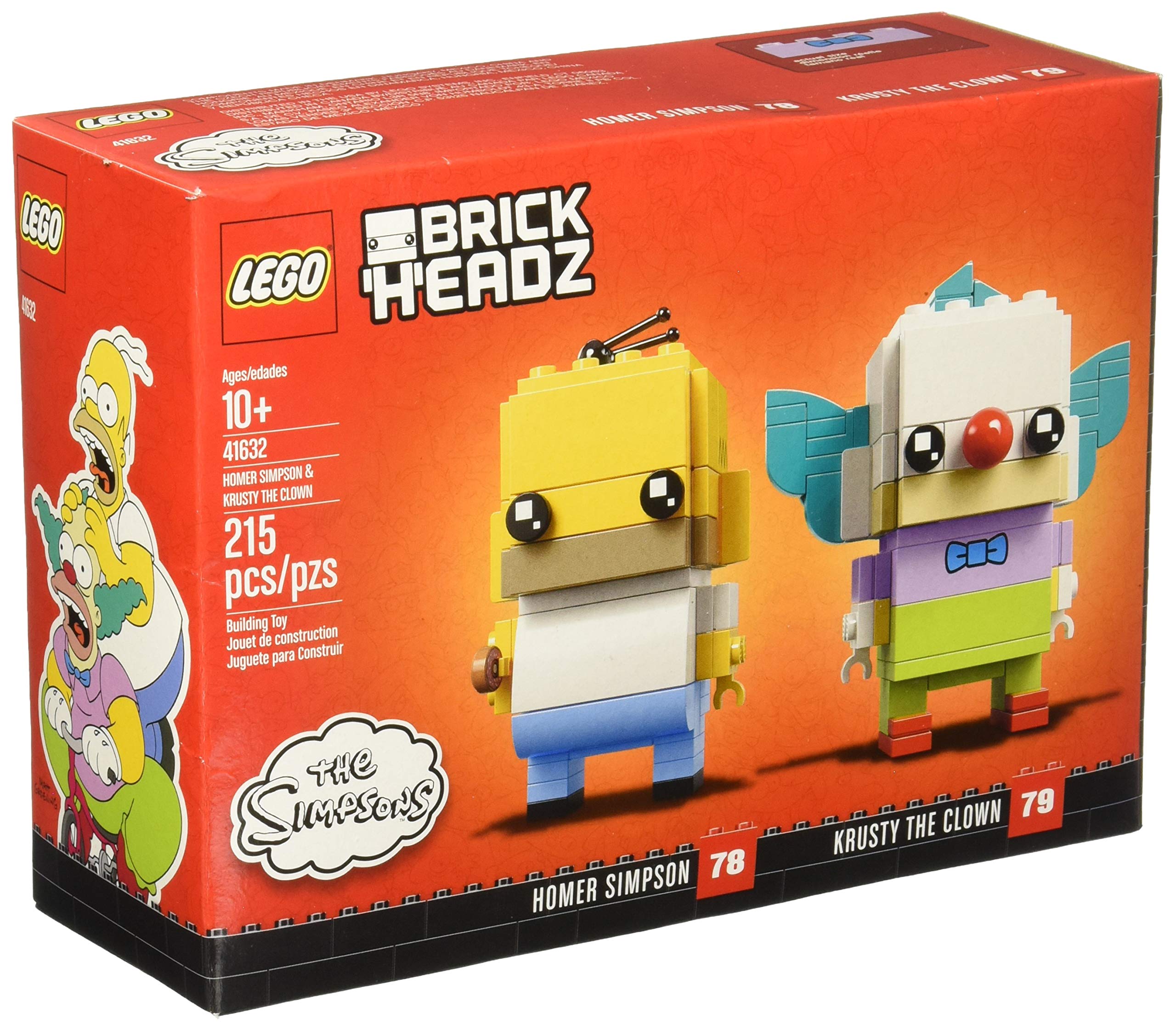 LEGO BrickHeadz _Homer Simpson & Krusty The Clown (41632) LEGO ...