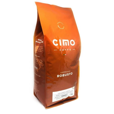 Cafe Cimo Espresso Robusto Whole Beans 1kg Slow Roasted, CIMO ROBUSTO ESPRESSO - Walmart.ca