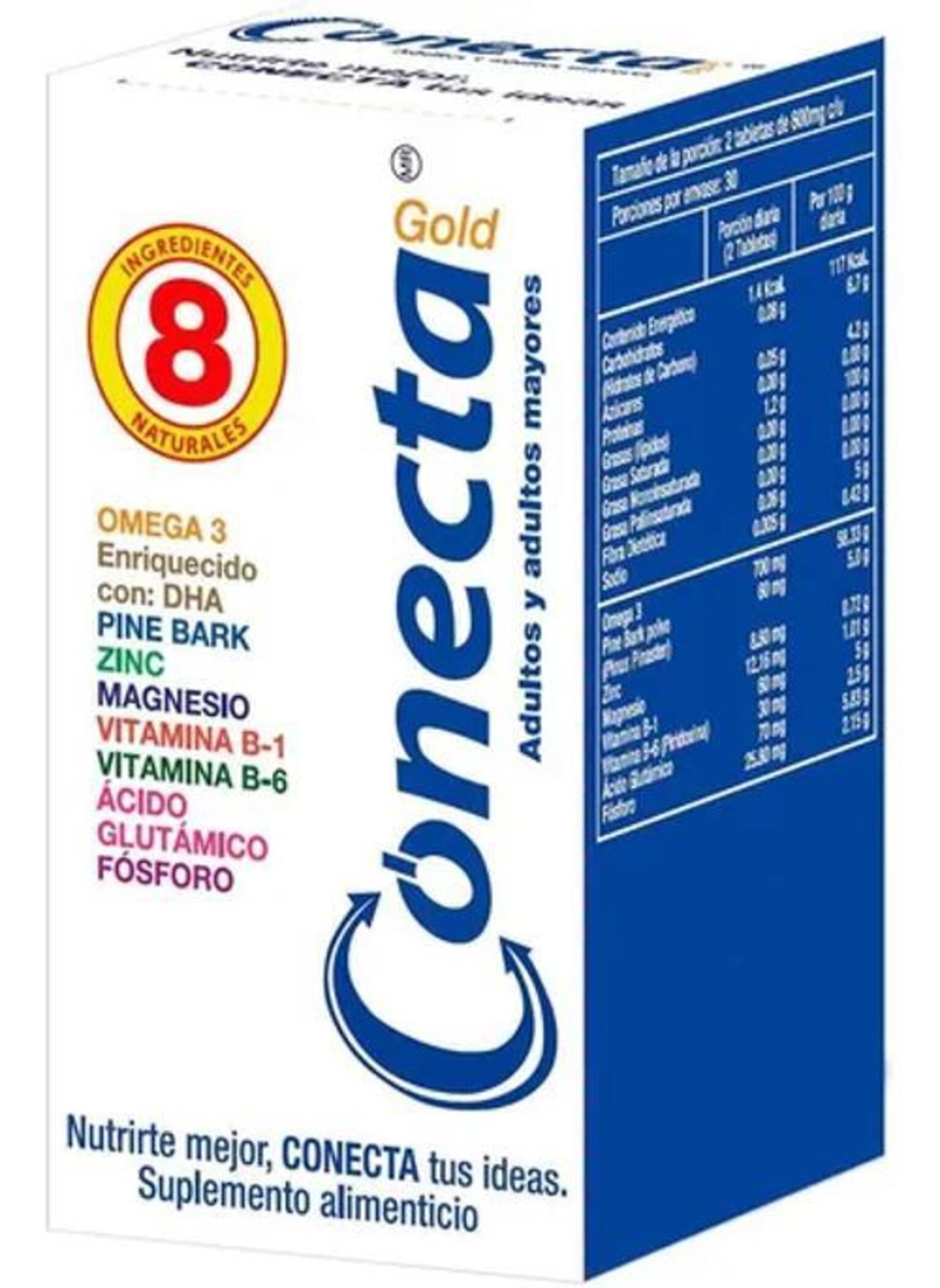 CONECTA 60 TAB NINOS Y ADU MEMO Y CONCEN CONECTA Multivitamínico ...
