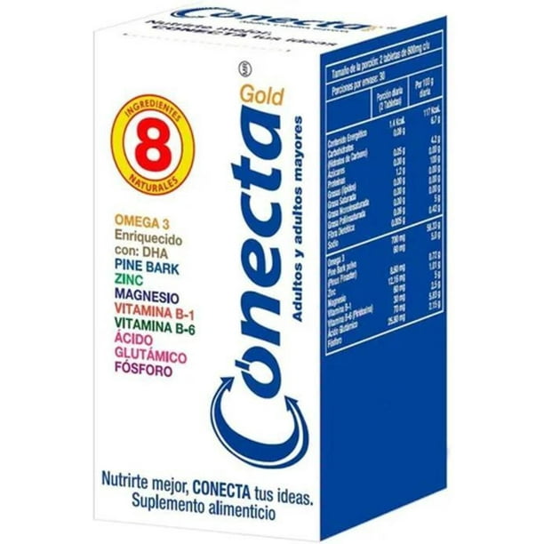 CONECTA 60 TAB NINOS Y ADU MEMO Y CONCEN CONECTA Multivitamínico ...