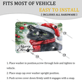 ADECORIVY Black Cat Christmas License Plate, Aluminum Decorative ...