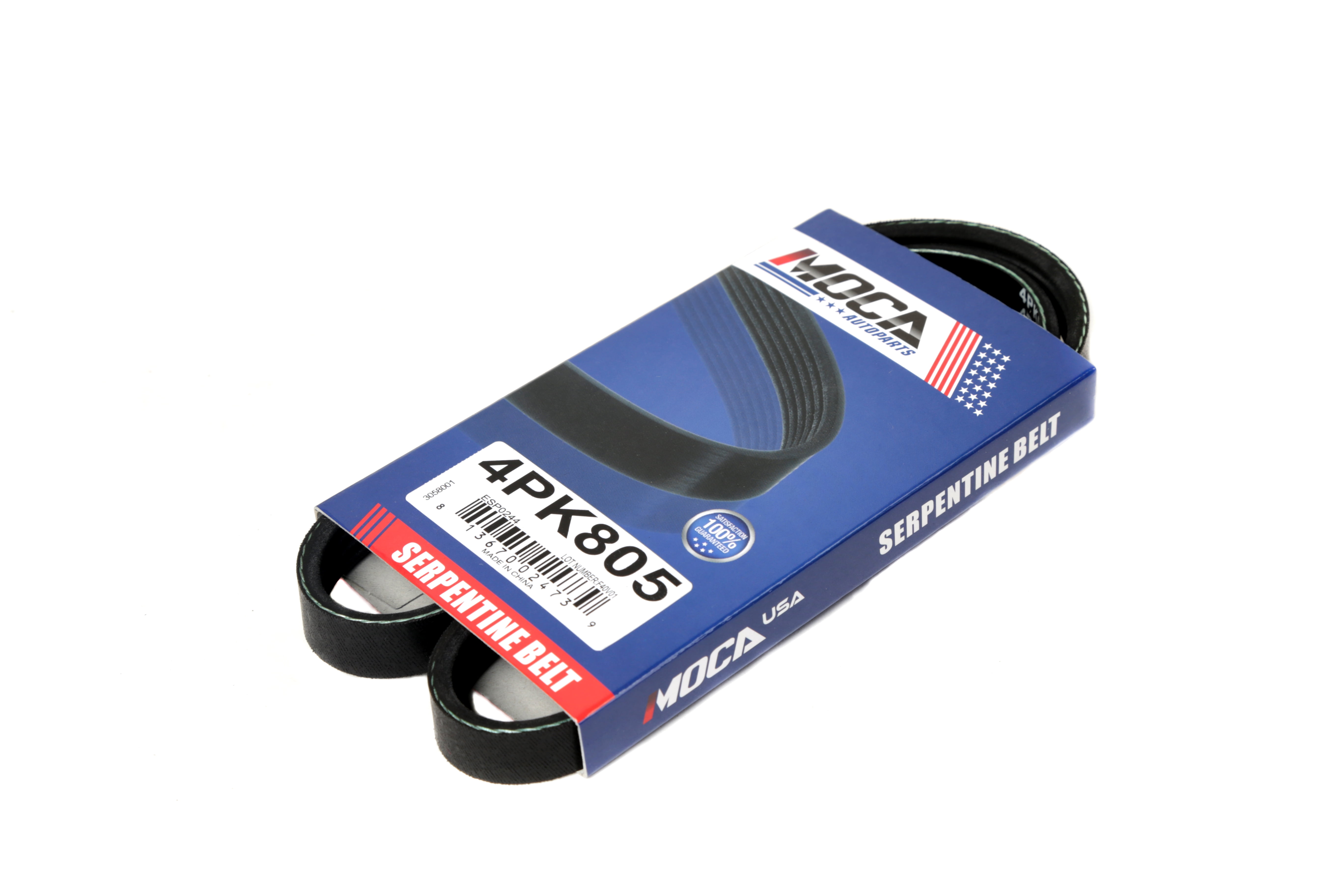 MOCA AUTOPARTS 4PK805 Serpentine Belt Fit for 16-11 BMW 550I 4.4L & 17 ...