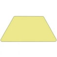 Flash Furniture 30''W x 60''L Trapezoid Activity Table with Yellow ...