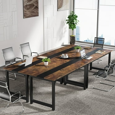 Tribesigns 6.5FT Conference Table, 78.7 Inche Rectangle Meeting Seminar ...