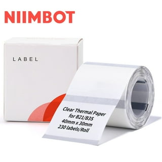 NIIMBOT Labels for B1/B21/B3S Label Printer, Thermal Labels 1.57"x 1.57"(40x40mm), 1 Roll of 180 ...