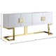 Meridian Furniture Beth Solid Wood Sideboard/Buffet in White Lacquer ...