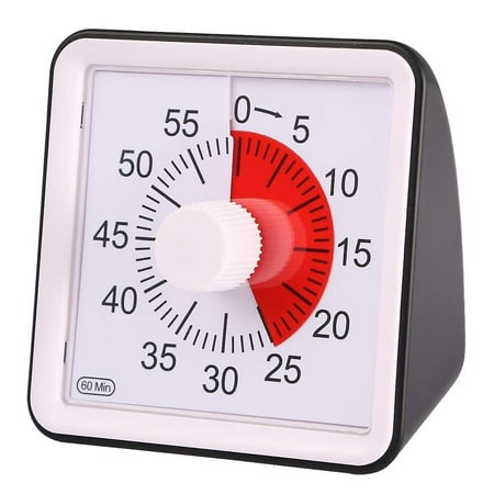 60 Minutes Analog Visual Timer Silent Countdown Clock Time Management ...