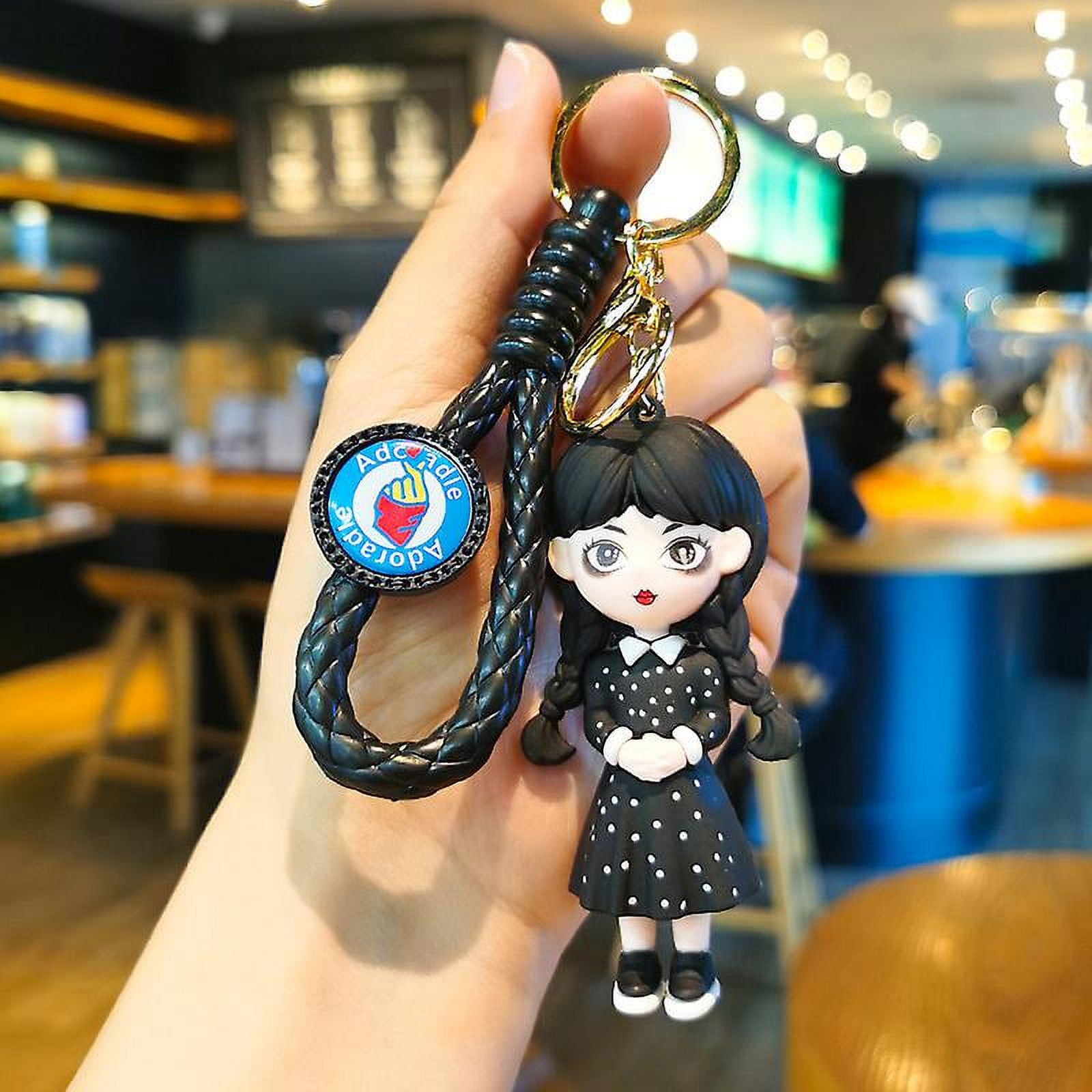 Click here for Geecy (Black Polka Dot Skirt) Adams Keychain - Wed... prices