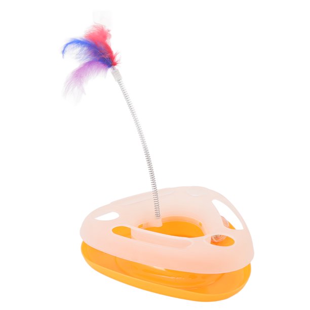 Cat Turntable Toy, Triangular Cat Turntable Ball Toy Relieve Boredom ...