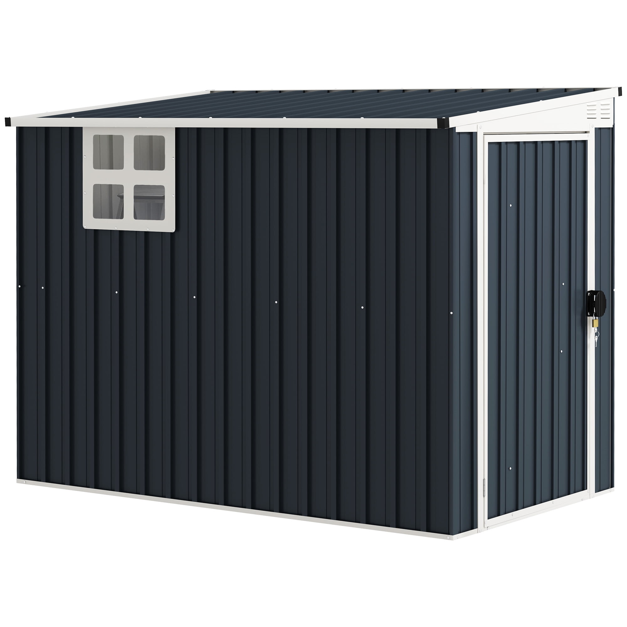Click here for Outsunny 4 X 8 Metal Tool Shed  Outdoor Shed With... prices