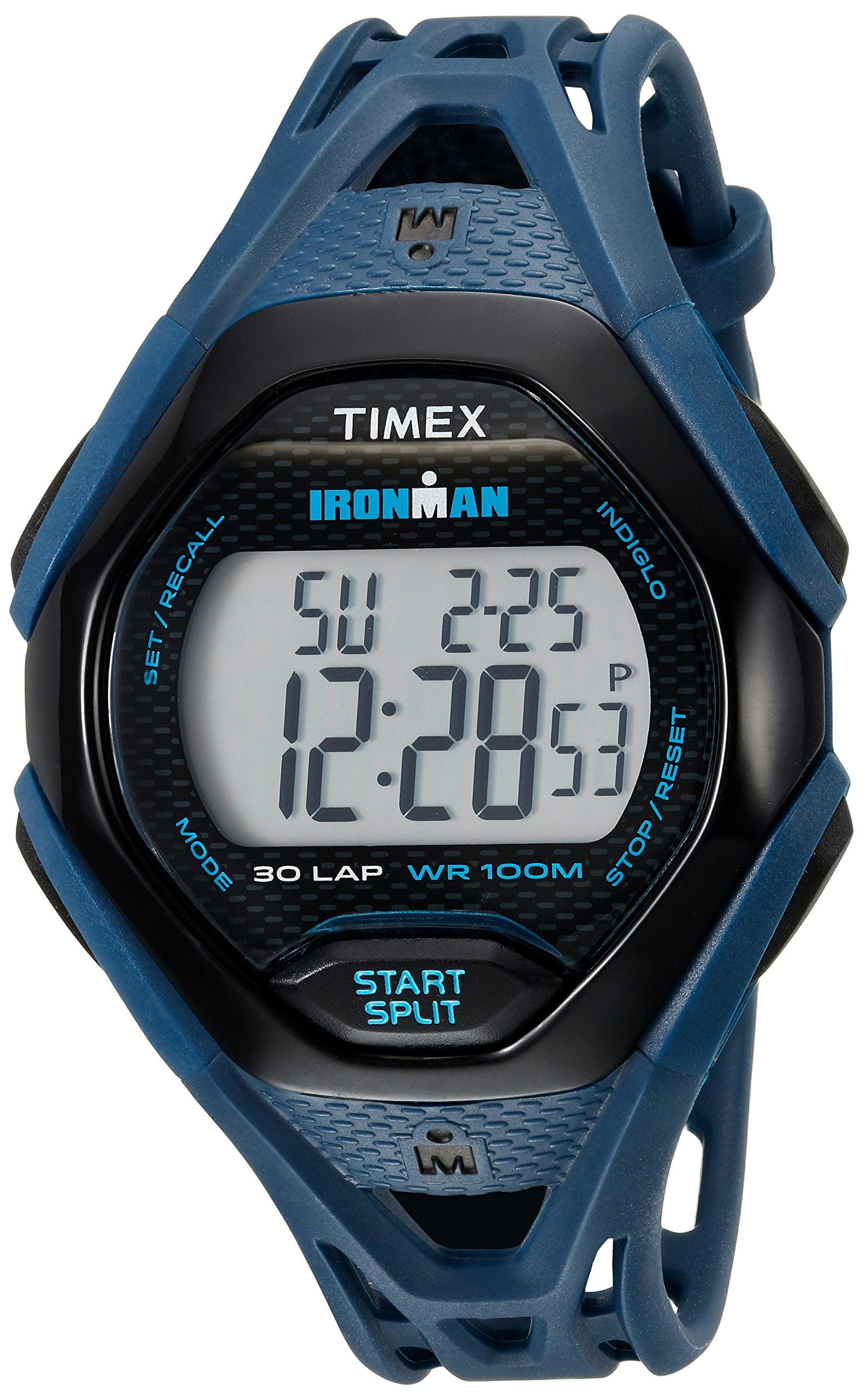 Timex Timex Men s Ironman Sleek 30 Blue Black Watch Resin Strap Timex Timex Men s Ironman Sleek 30 Blue Black Watch Resin Strap