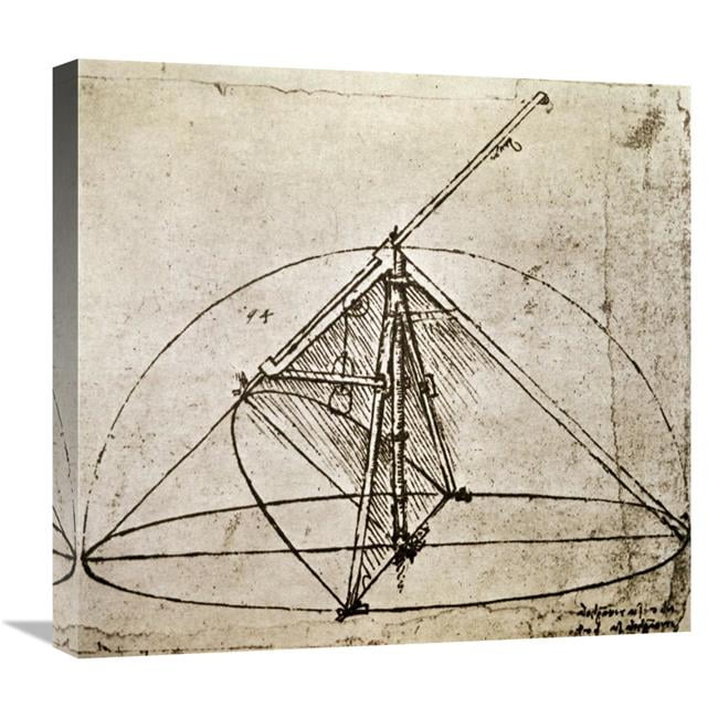22 in. Measuring Instruments Art Print - Leonardo Da Vinci - Walmart.com