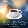HALF CAFF Ground Coffee, 50% Water Process Decaf Coffee 50% Regular ...
