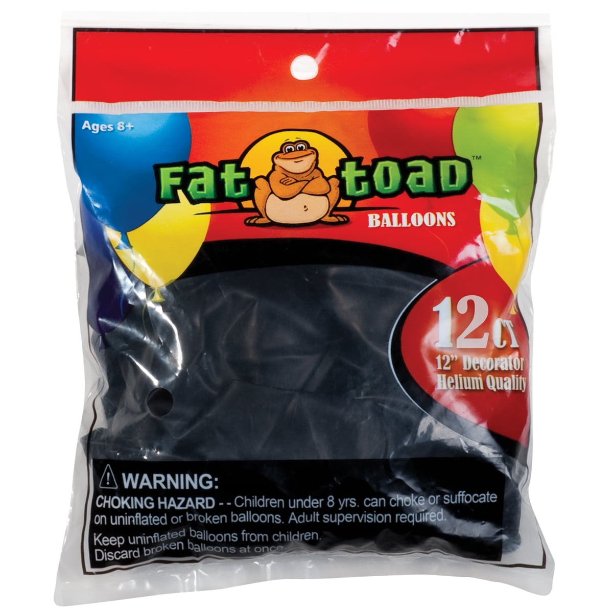Fat Toad Balloons Round 12" 12/Pkg-Black | Walmart Canada