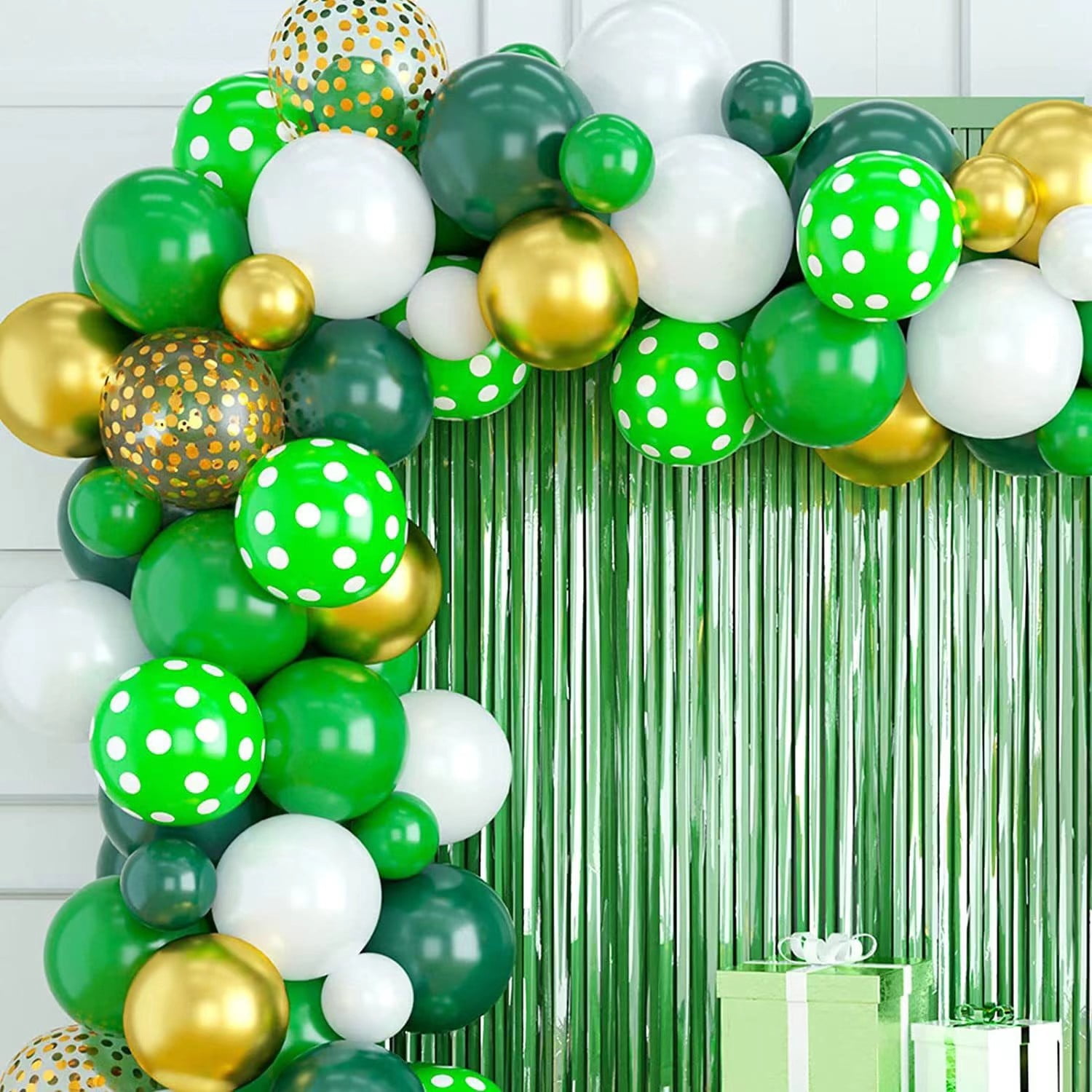 Conjunto de atmósfera de cadena de globos, arco de globos, decoración ...