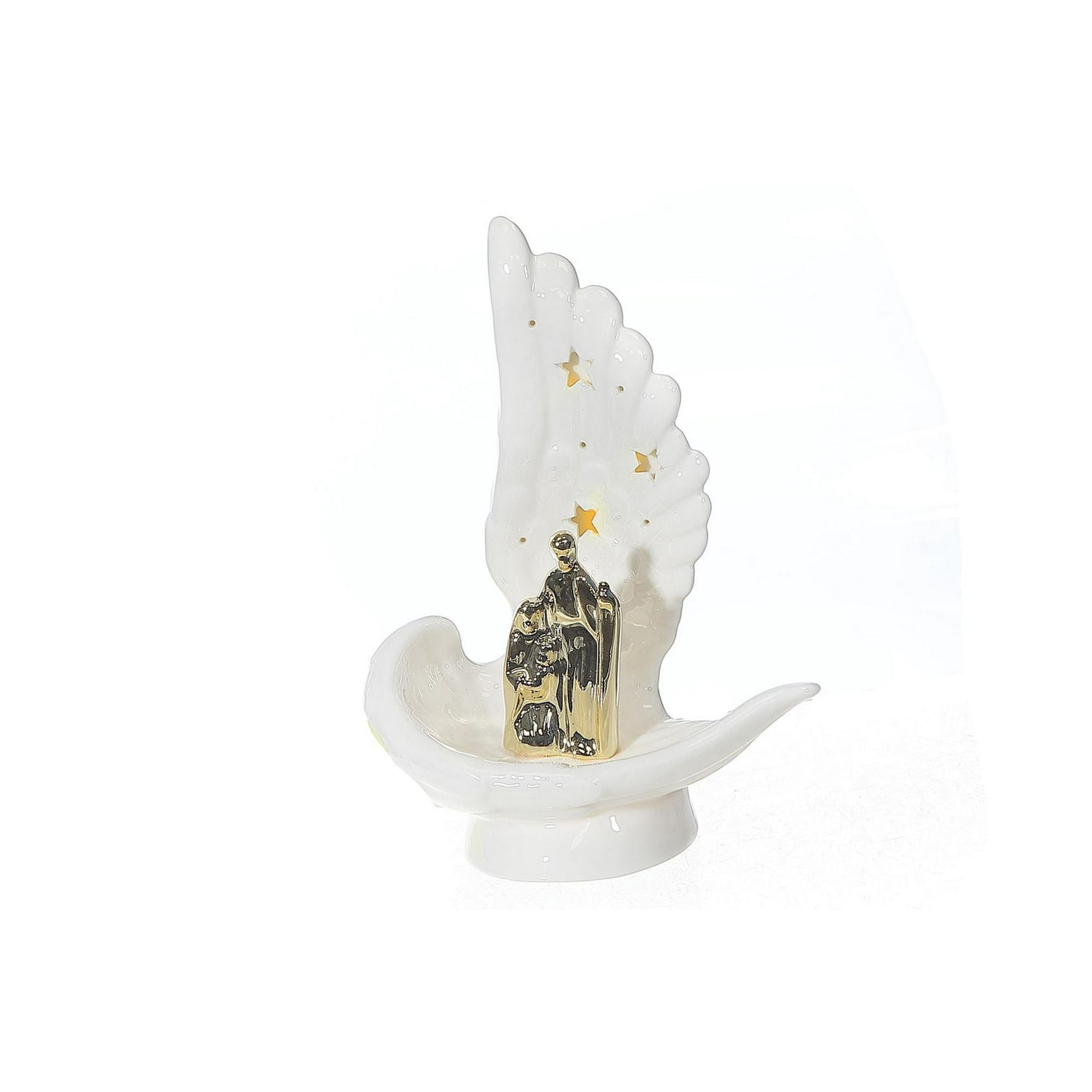 Click here for Ih Casadécor Led Ceramic Angel Wing With Nativity... prices