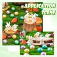 8Pcs 4 Styles Resin Rabbit Display Decorations with 100Pcs Plastic ...