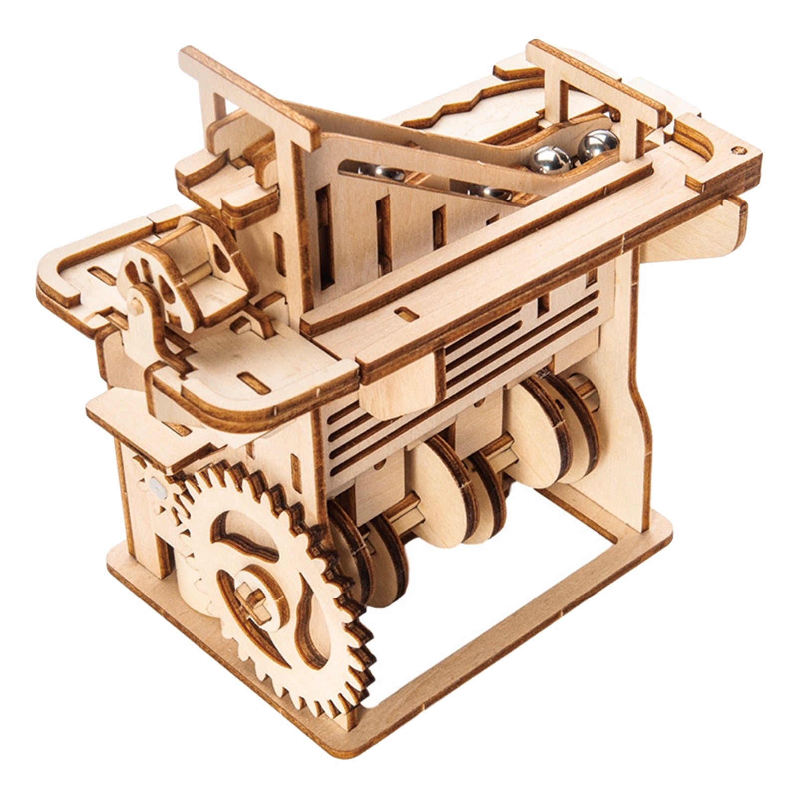Rompecabezas de madera Mecánico,Modelo de ensamblaje de bola de laberinto de juguete de física ...