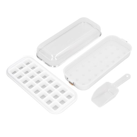 Ice , Reusable Ice Tray With Lid Bin Easy Release For Freezer For ...