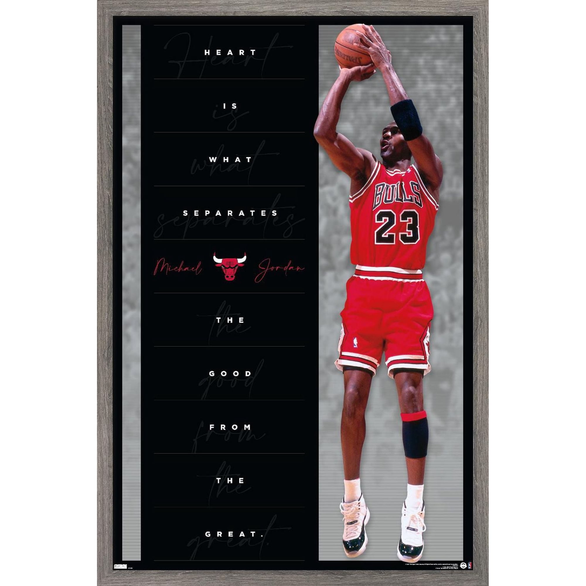 Click here for Trends International Michael Jordan - Heart Wall P... prices