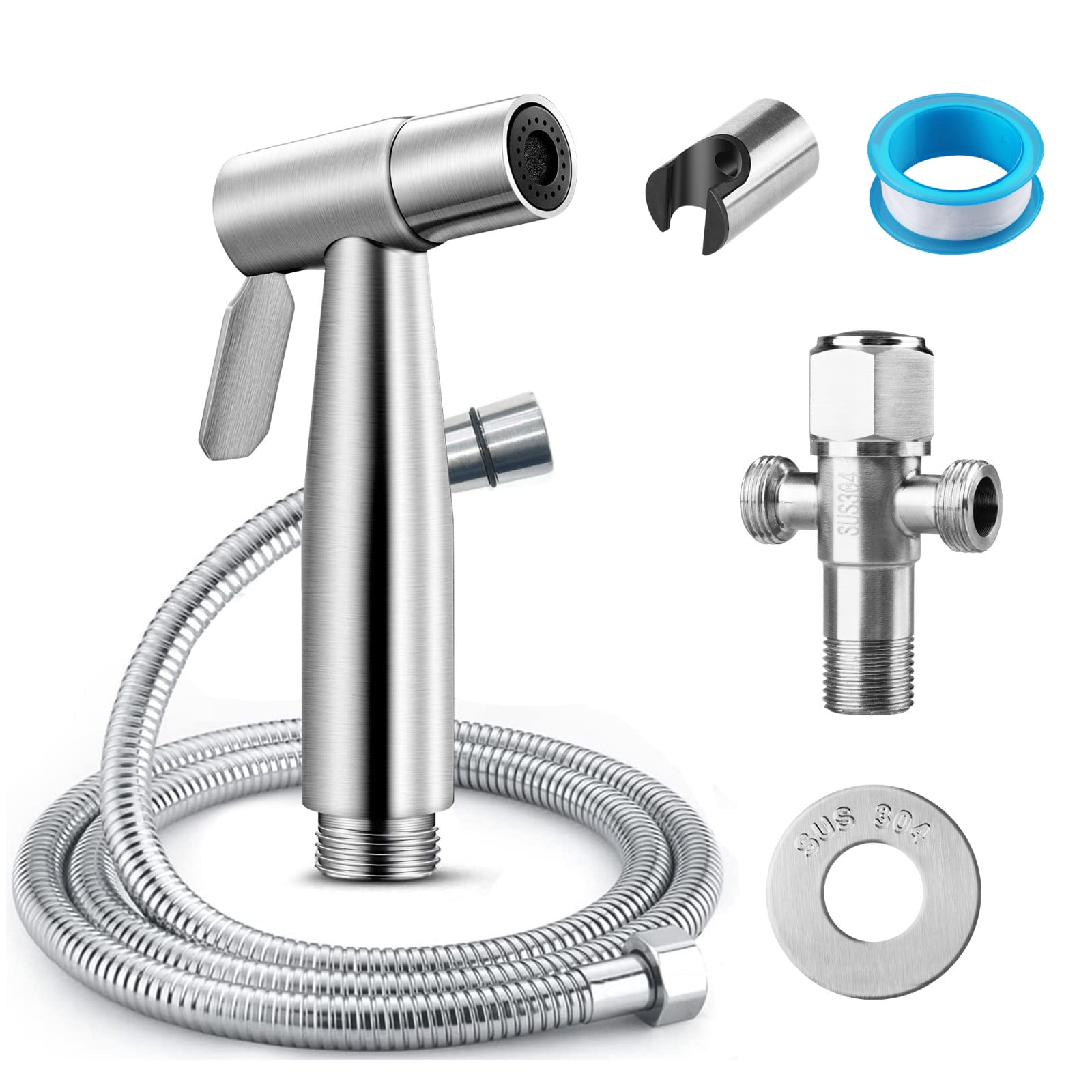 Venoro Bidet Sprayer for Toilet Handheld Spray Attachment Set with Hose ...